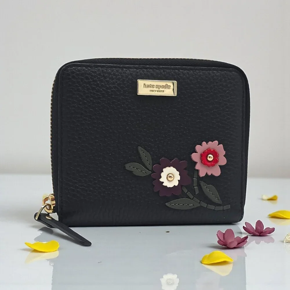 kate spade | Bags | Kate Spade Laurel Way Darci Floral Appliqu Zip ...